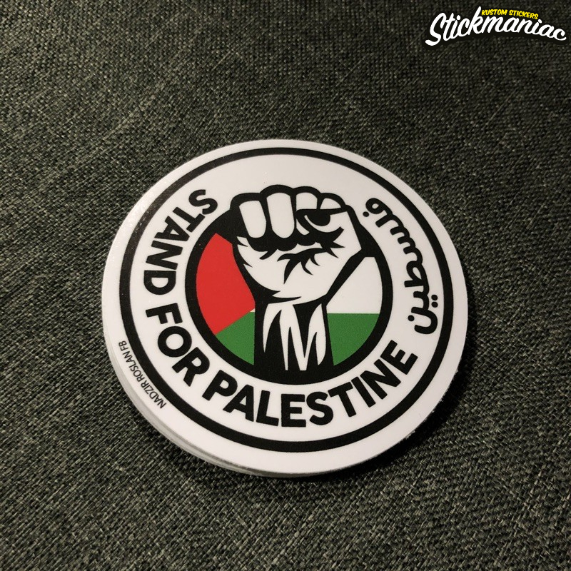A145 Stand For Palestine bulat sticker Stickmaniac | Shopee Singapore