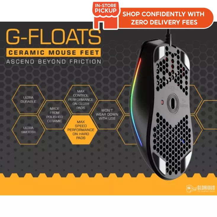 GLORIOUS G-FLOATS CERAMIC MOUSE FEET (Model O and O-)/(Model D)/(Model ...
