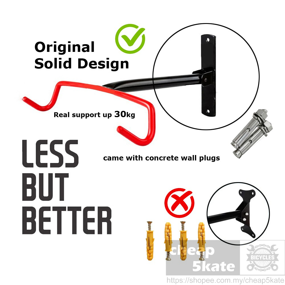 Premium Bicycle Wall Mount Bike Rack Bike Stand Wall Mount Hanger ...