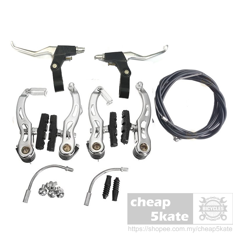 Bicycle V Brake Set / Basikal V Brake (1 bike set) for MTB/ Lady Bike ...