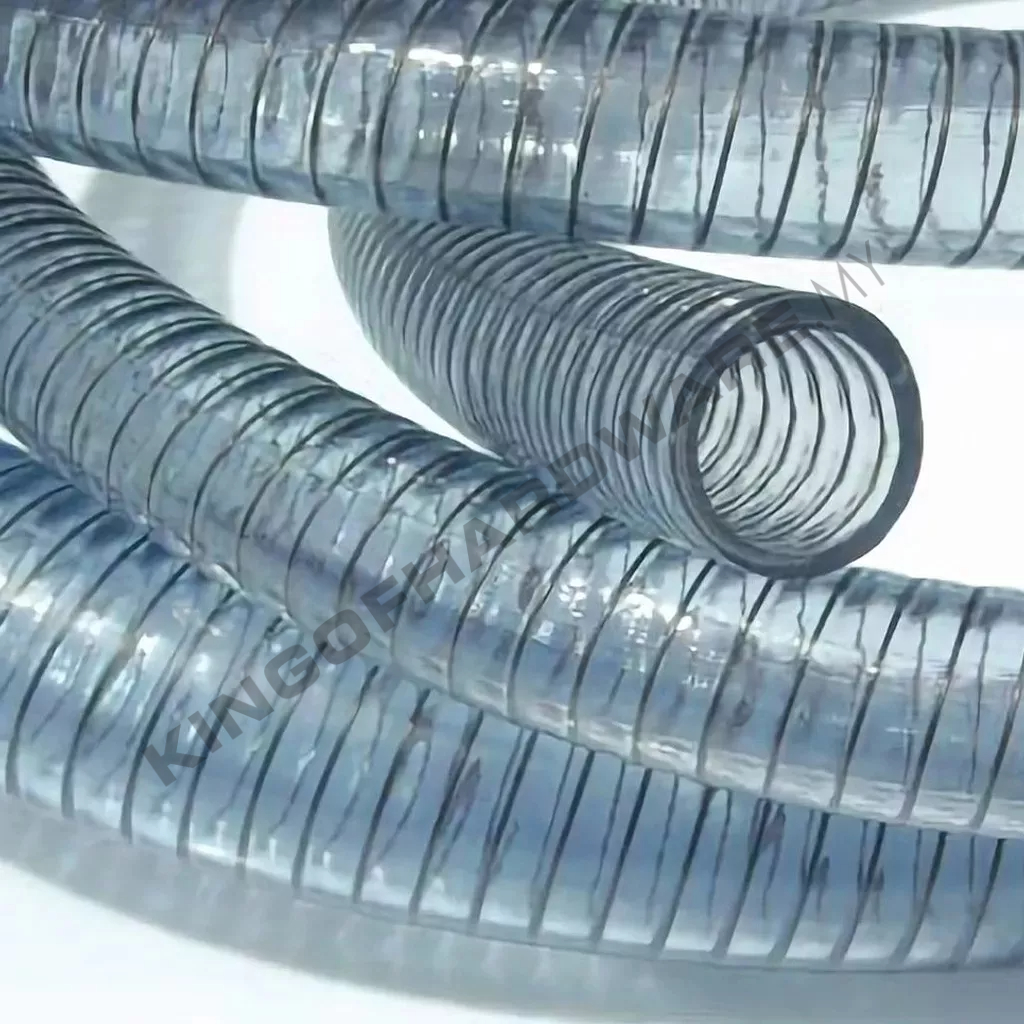 1" / 2" / 3" Heavy Duty Spring Hose | Water Pump Suction PVC Wire Hose ...