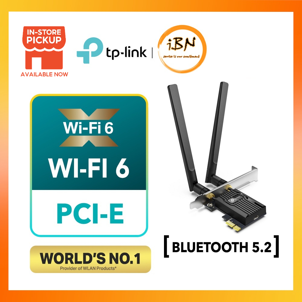 TP-Link AX3000 WiFi 6 & Bluetooth 5.2 PCIe Wireless Adapter (PCI-E Wi ...