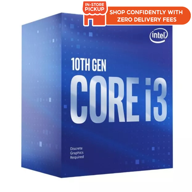 Intel 10th Gen Core i3-10100F - 4 Cores 8 Threads Desktop Processor ...
