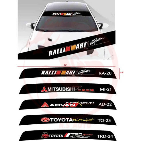Sticker Front Car Windscreen Windshield Sticker Car Mirror Stickers ...