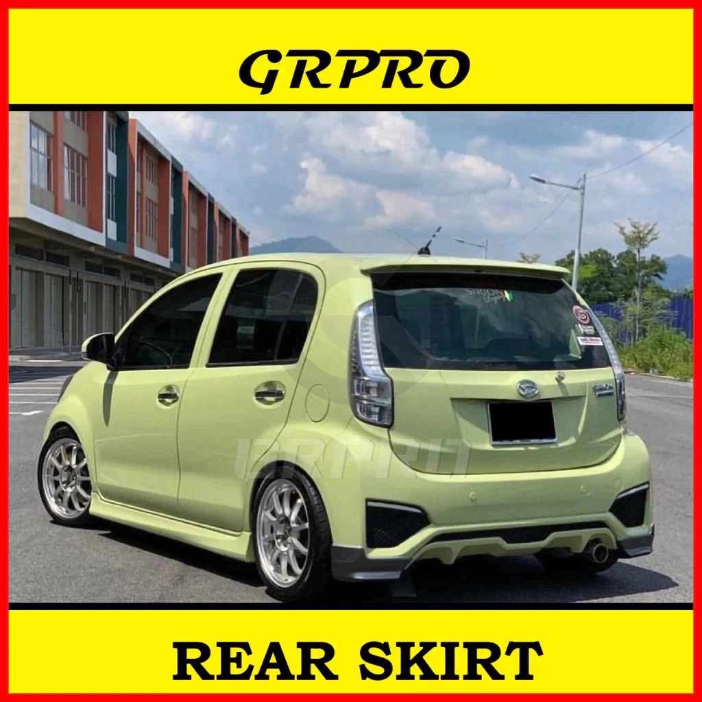 Perodua Myvi 2015 - 2017 Icon Advance Rear Skirt/Rear Skirting/Rear ...