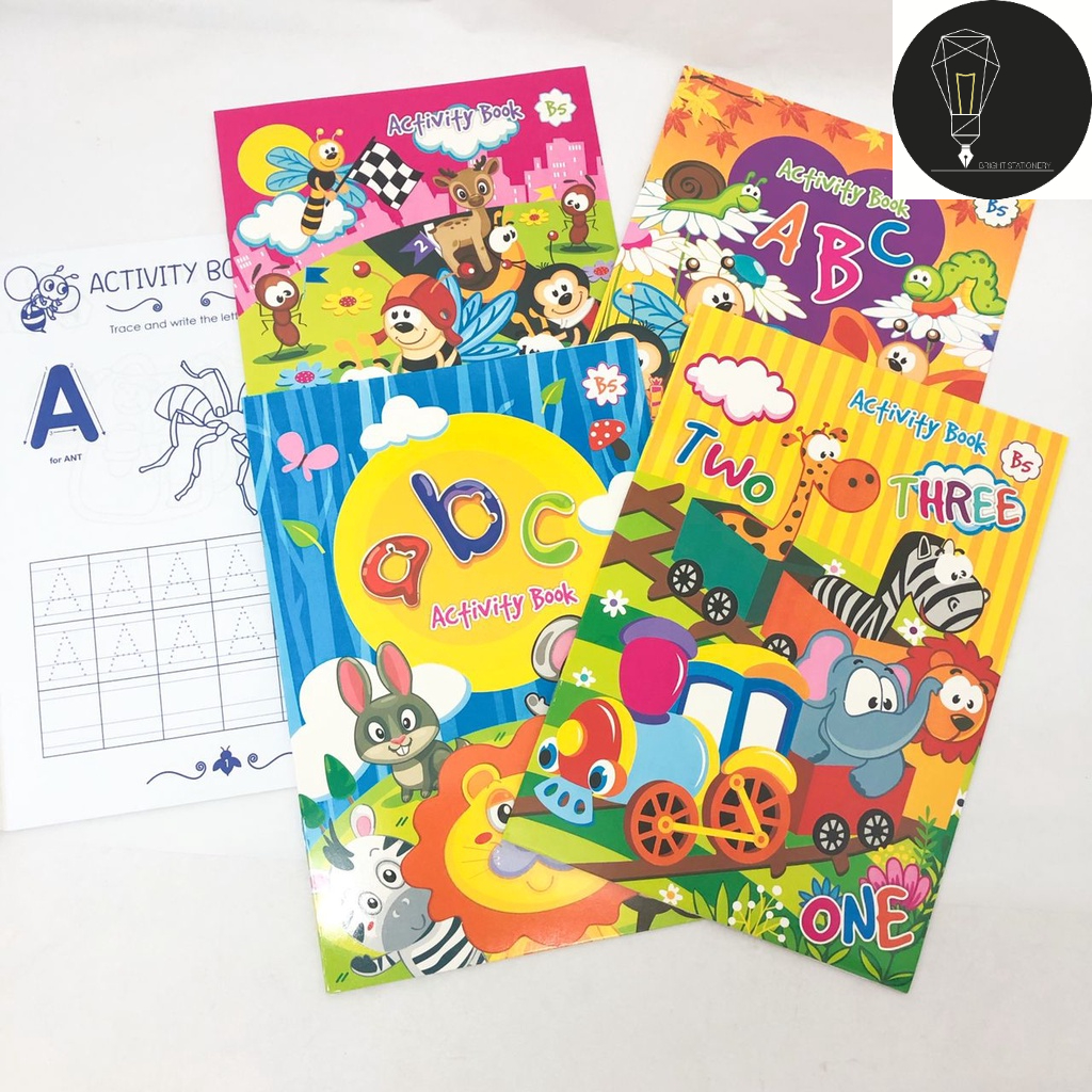 SBS Activity & Learning Book 24PGS [TG-1625] (ABC, abc, 123, number ...