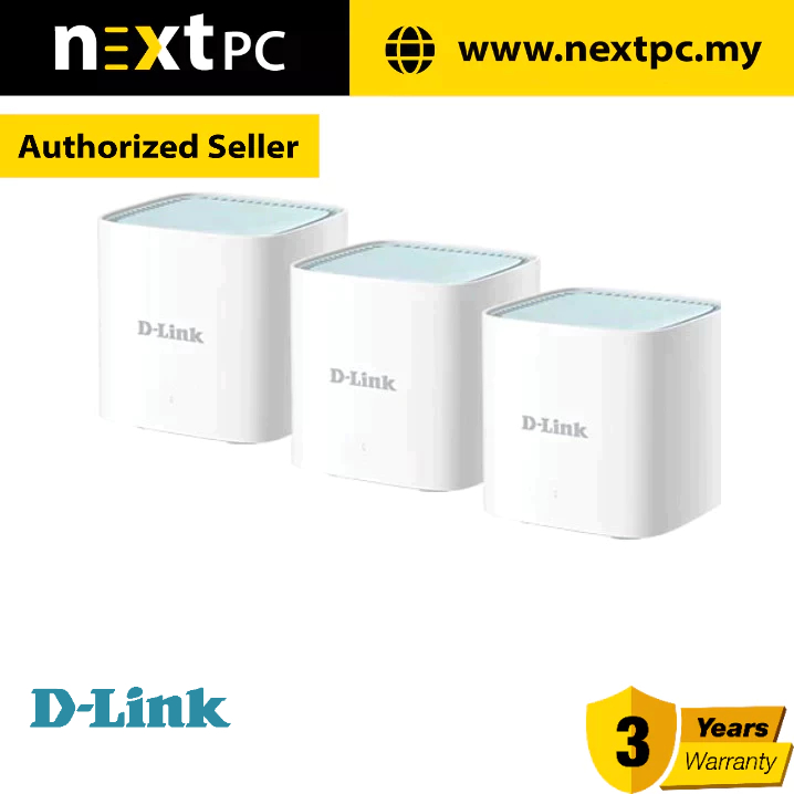 D-LINK EAGLE PRO Ai AX1500 Wi-Fi Mesh System with Built In Antenna / 3 ...