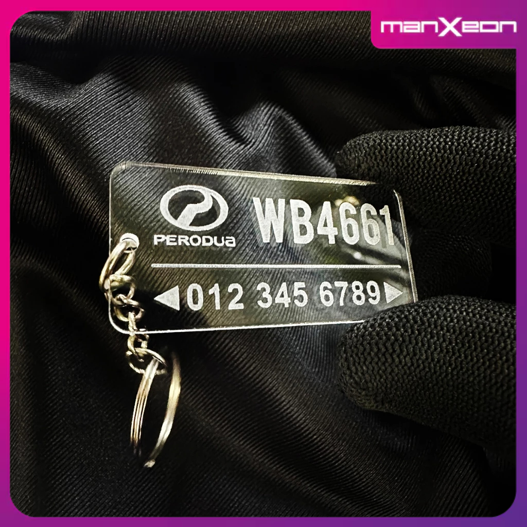 Car Keychain Logo Number Tag / Kunci Kereta + No Plat / Car Logo No ...