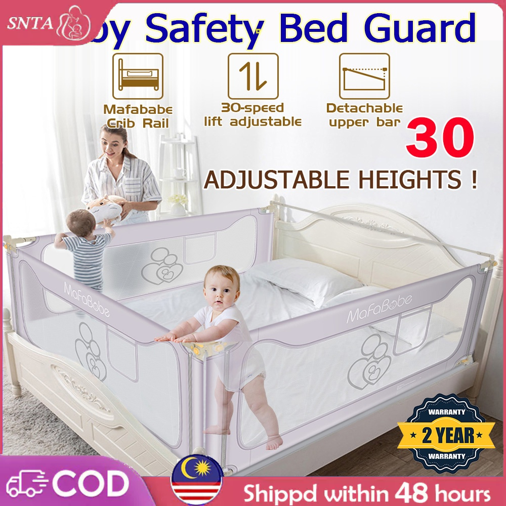 Mafababe Baby Safety Bed Guard Bed Rail Penghadang Katil Anti-fall Bed ...