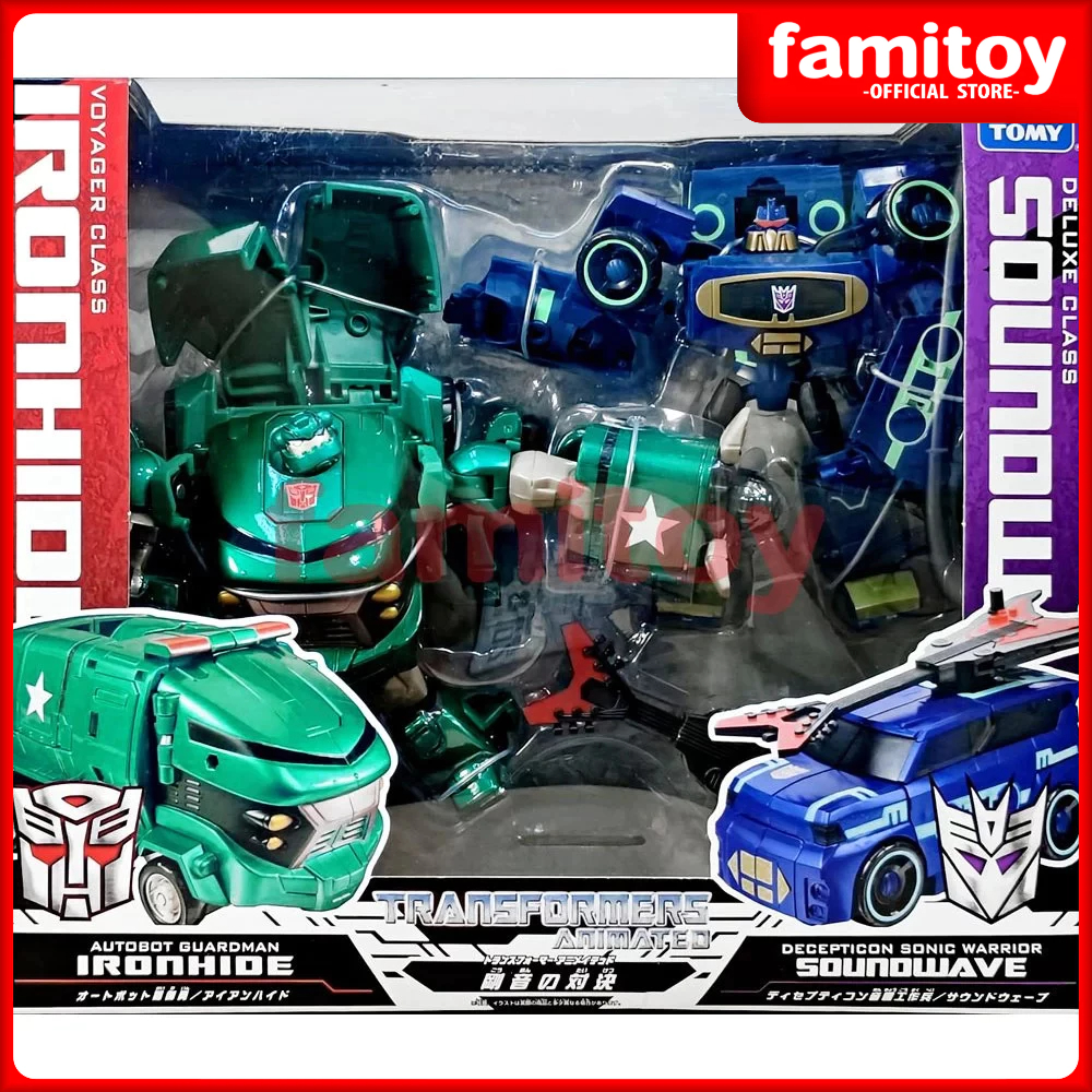 TakaraTomy Transformers Animated Hard Sound Showdown: Ironhide VS ...