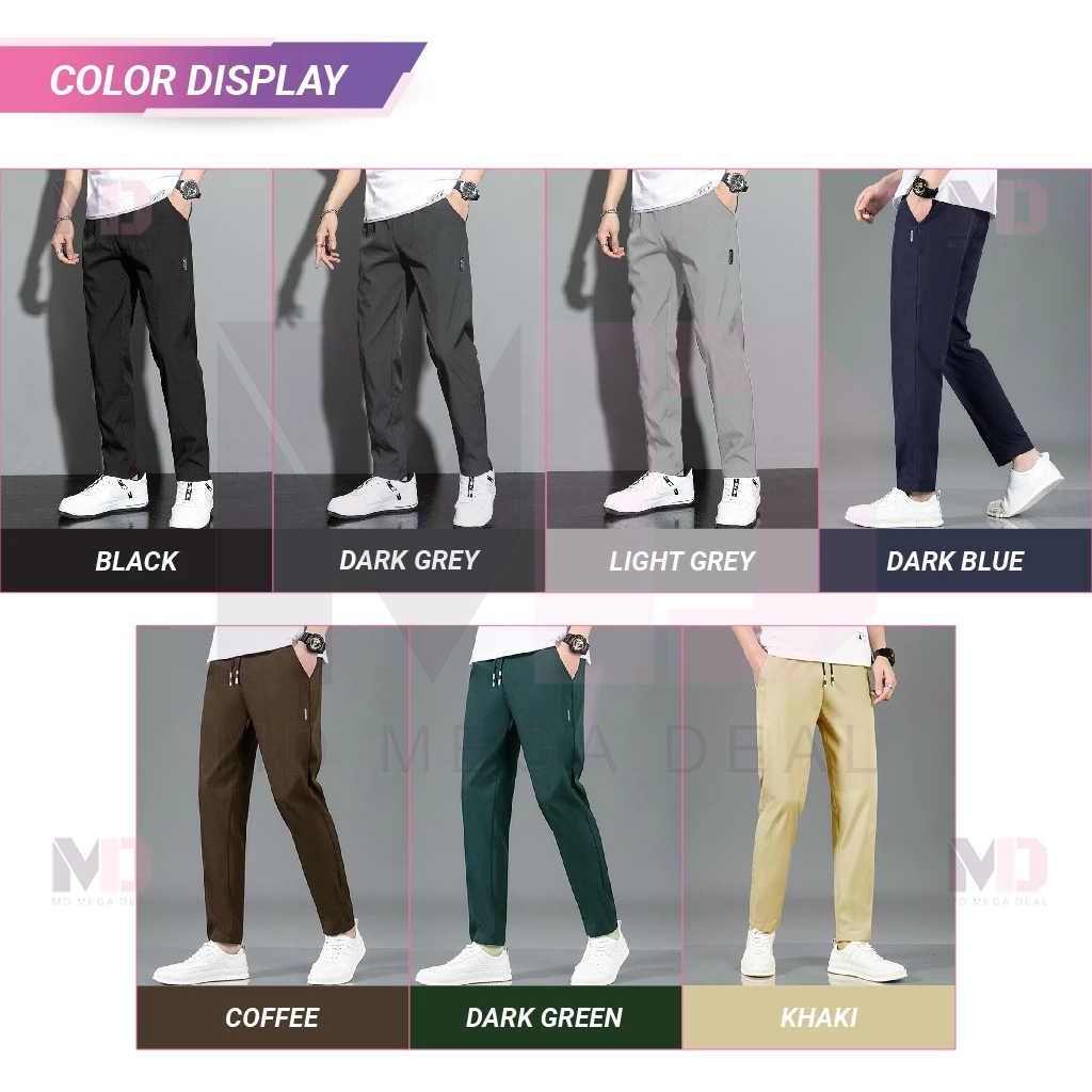 《Mega Deal》Men Casual Pants Man Long Pants Sports Wear Seluar Lelaki ...