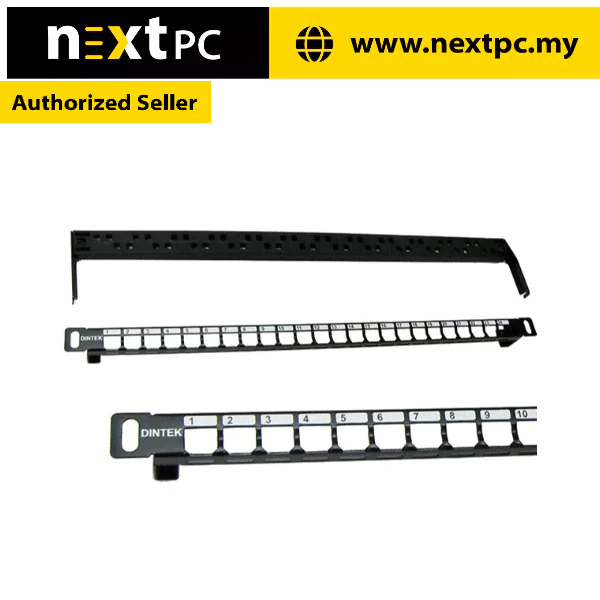 DINTEK 19" Patch Panel,Unshielded Patch Panel, 24 Ports, 1U / LIFETIME WARRANTY | Shopee Singapore