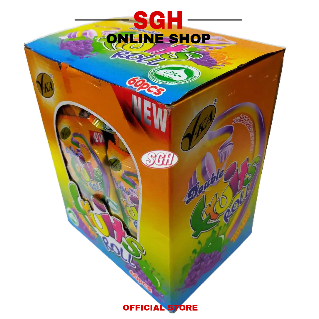 jelly gummy,jeli gummy, rainbow rope Gummy Candy,Double Fruit roll 1 ...