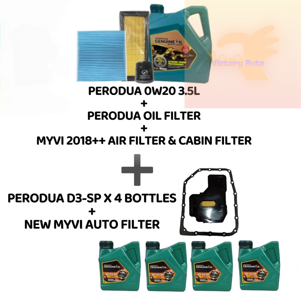 PERODUA 0W20 3.5L ENGINE OIL + OIL FILTER BEZZA 1.3 / MYVI AIR FILTER ...