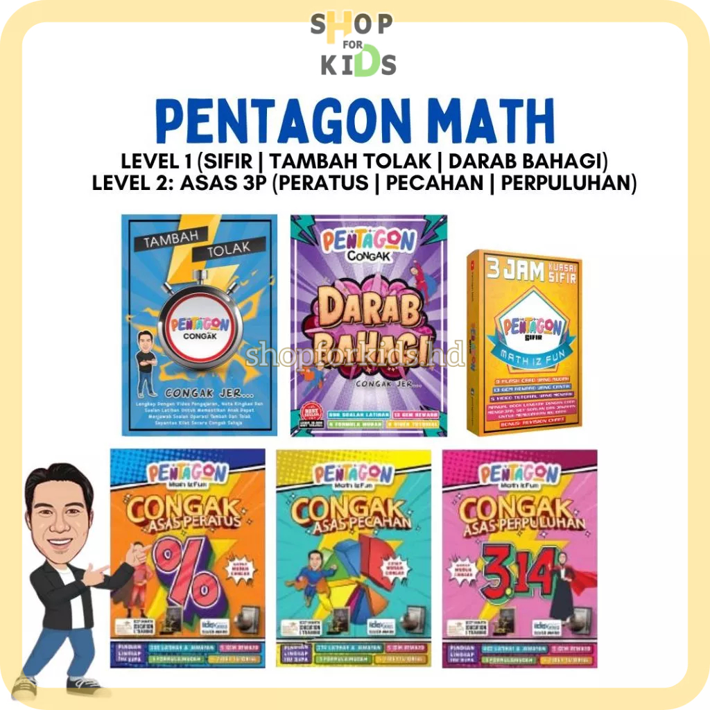 Pentagon MATH Collection | Sifir/add Reject/Darab Bahagi/3P Basic ...