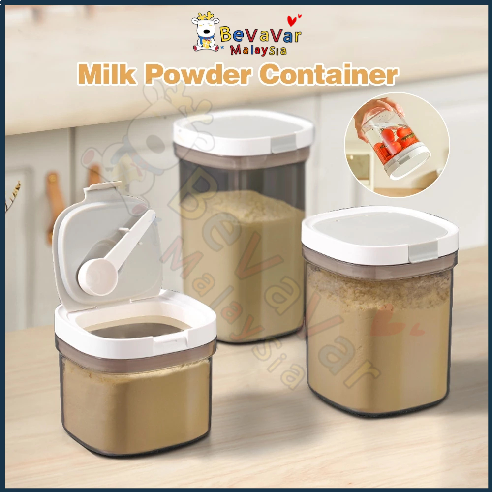 Bevavar 1800ml Airtight Milk Powder Container bekas letak susu baby ...