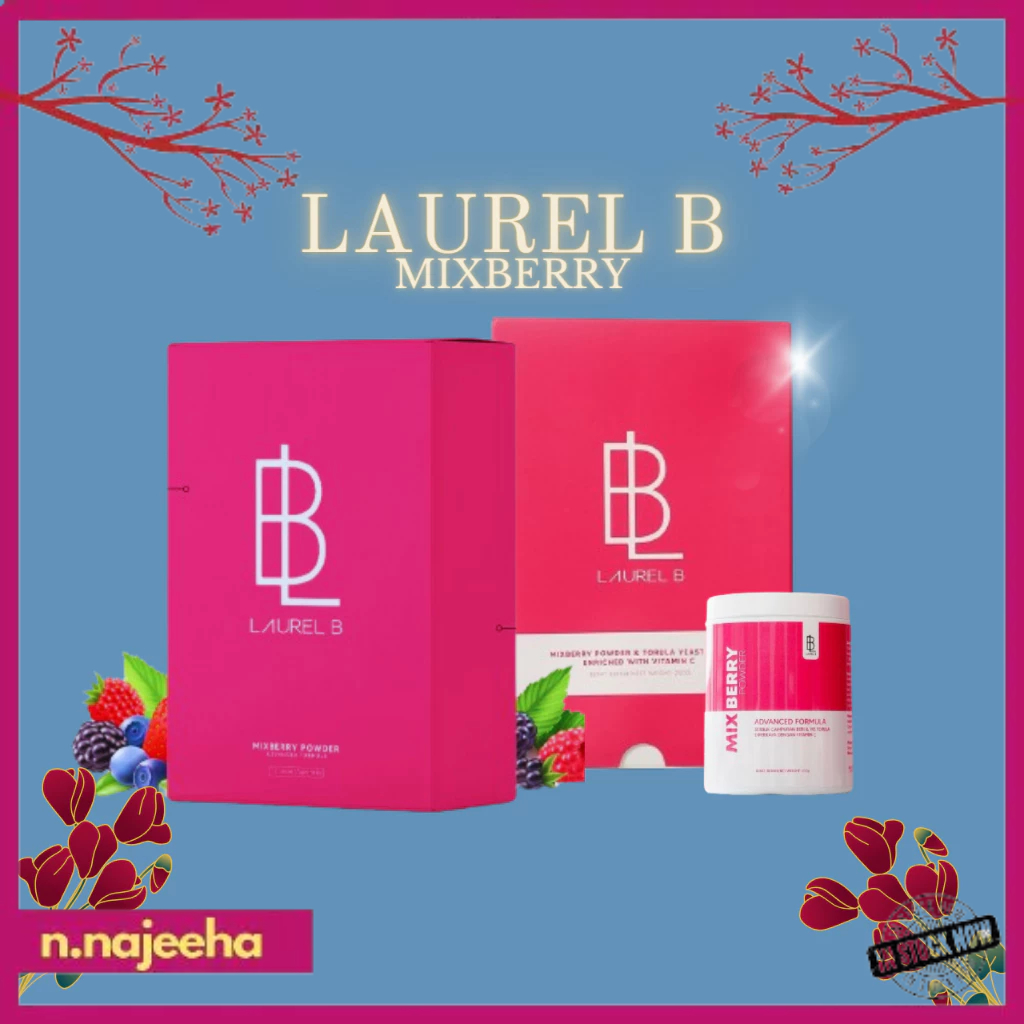 LAUREL B MIXBERRY POWDER ADVANCE NEW PACKAGING 2023 | Shopee Singapore