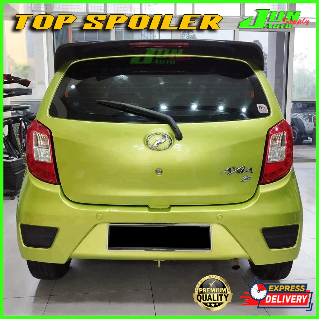Perodua Axia **2014~2022** ( Agya TRD Concept ) Top Spoiler With Brake ...
