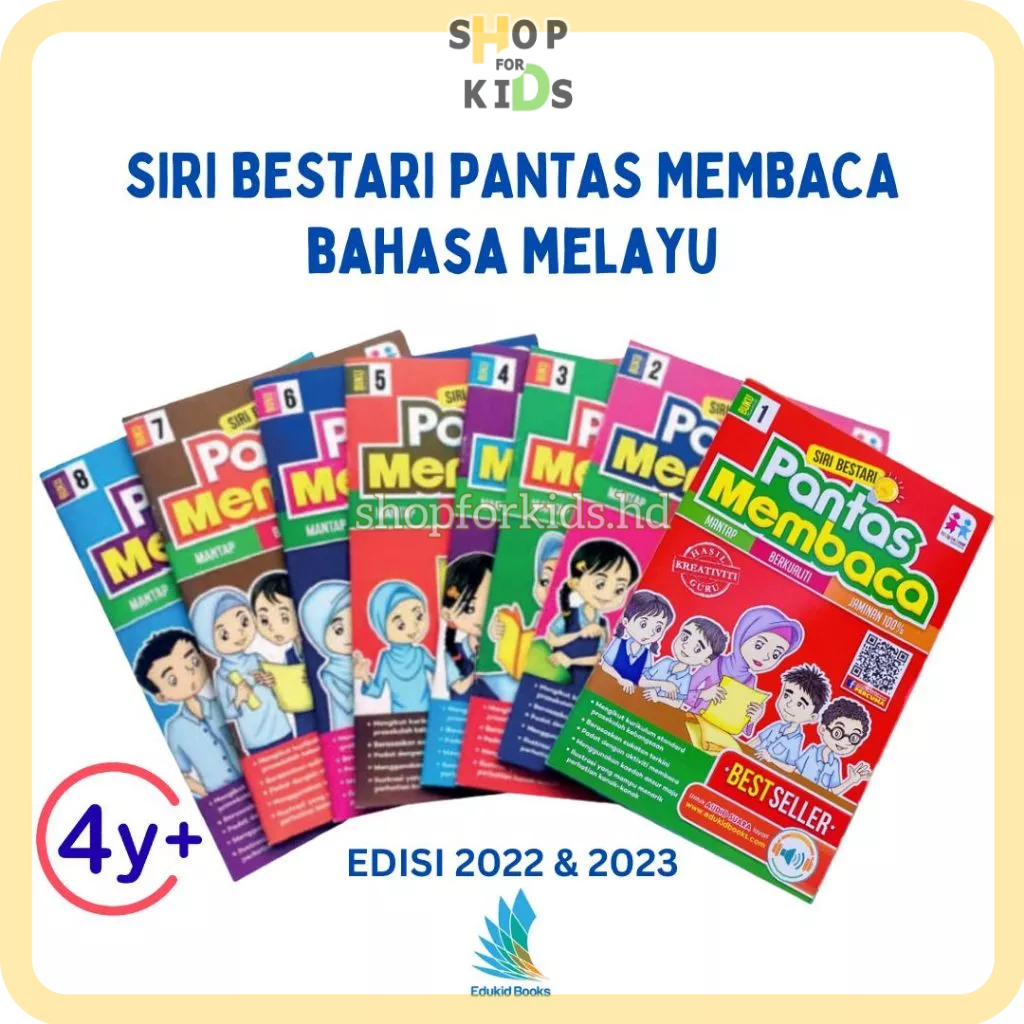 PANTAS BESTARI SERIES READING MALAY LANGUAGE BOOKS 1-8 EDITION 2022 ...