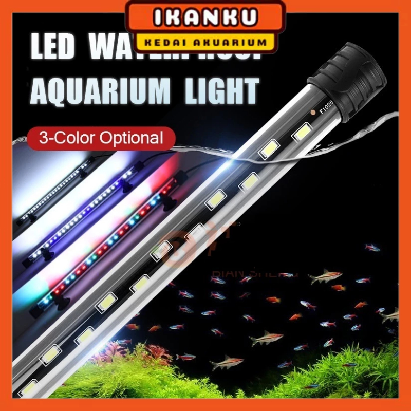 Aquarium Submersible WRGB LED T4 Multicolour Led 3 color modes 变色鱼缸灯 ...