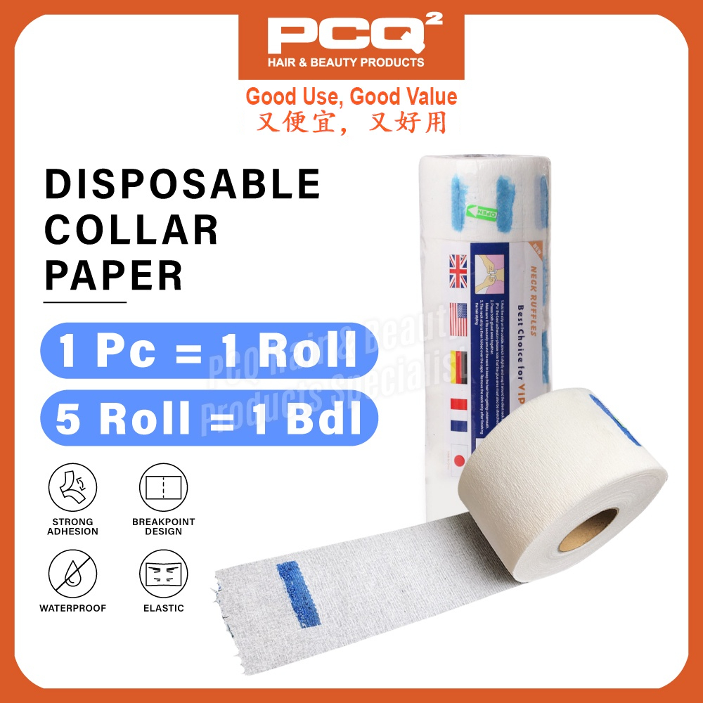 500 Sheets PCQ Disposable Neck Tissue Neck Paper Neck Ruffle Neck Roll ...