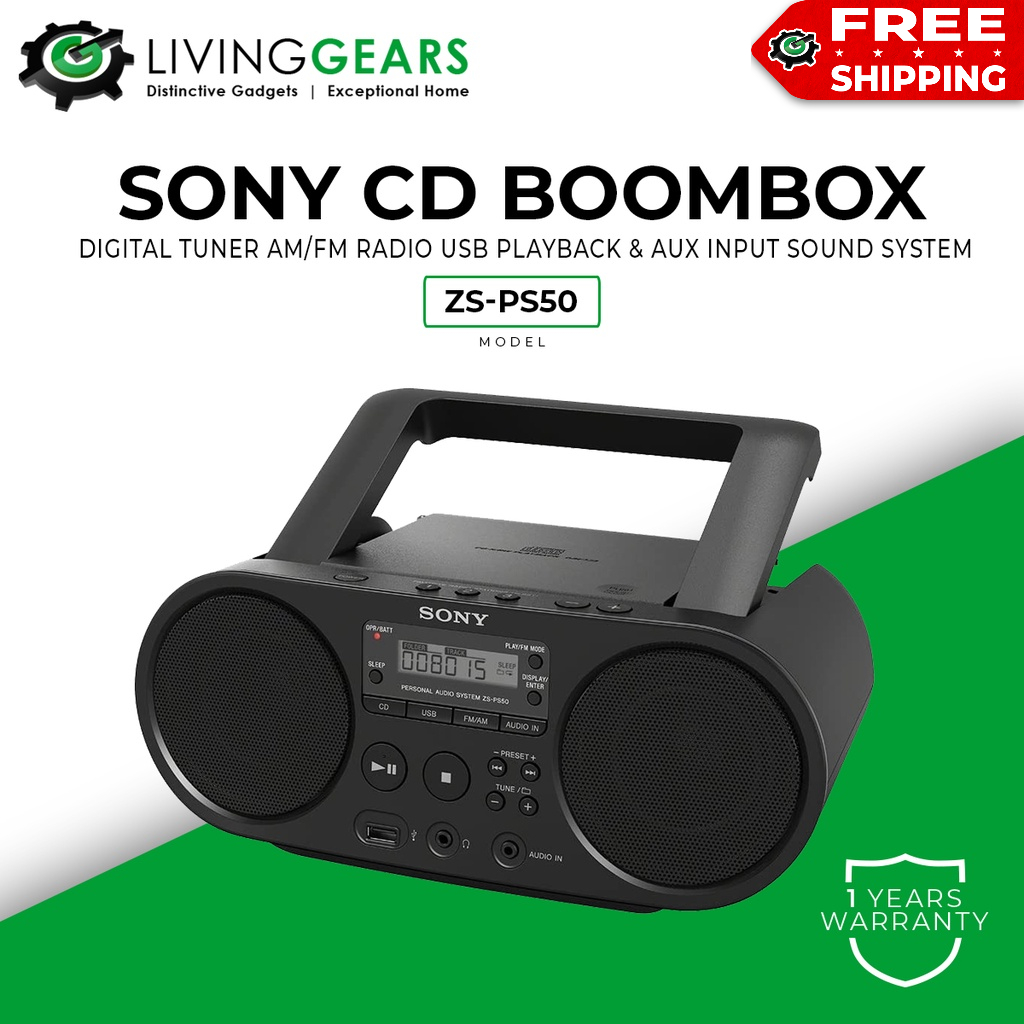 Sony Portable USB Radio Combo CD Boombox ZS-PS50/Philips AZ318B ...