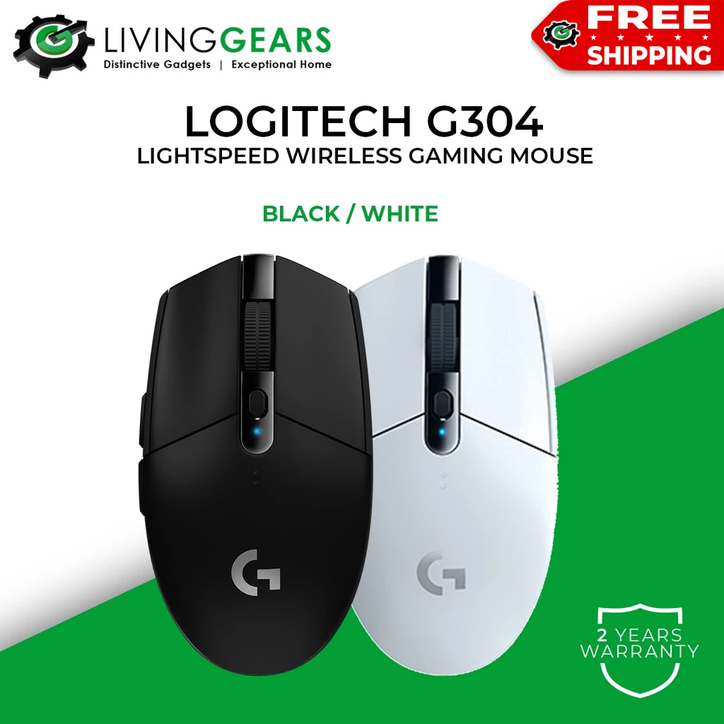 Logitech Wireless Gaming Mouse G304 with Lightspeed Wireless, 12k Hero ...