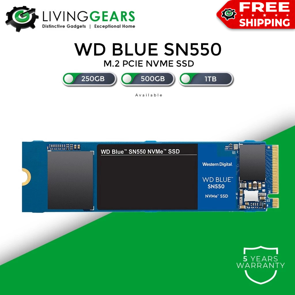 WD Western Digital Series SN550 Pci-e M.2 2280 SSD Solid State Drive ...