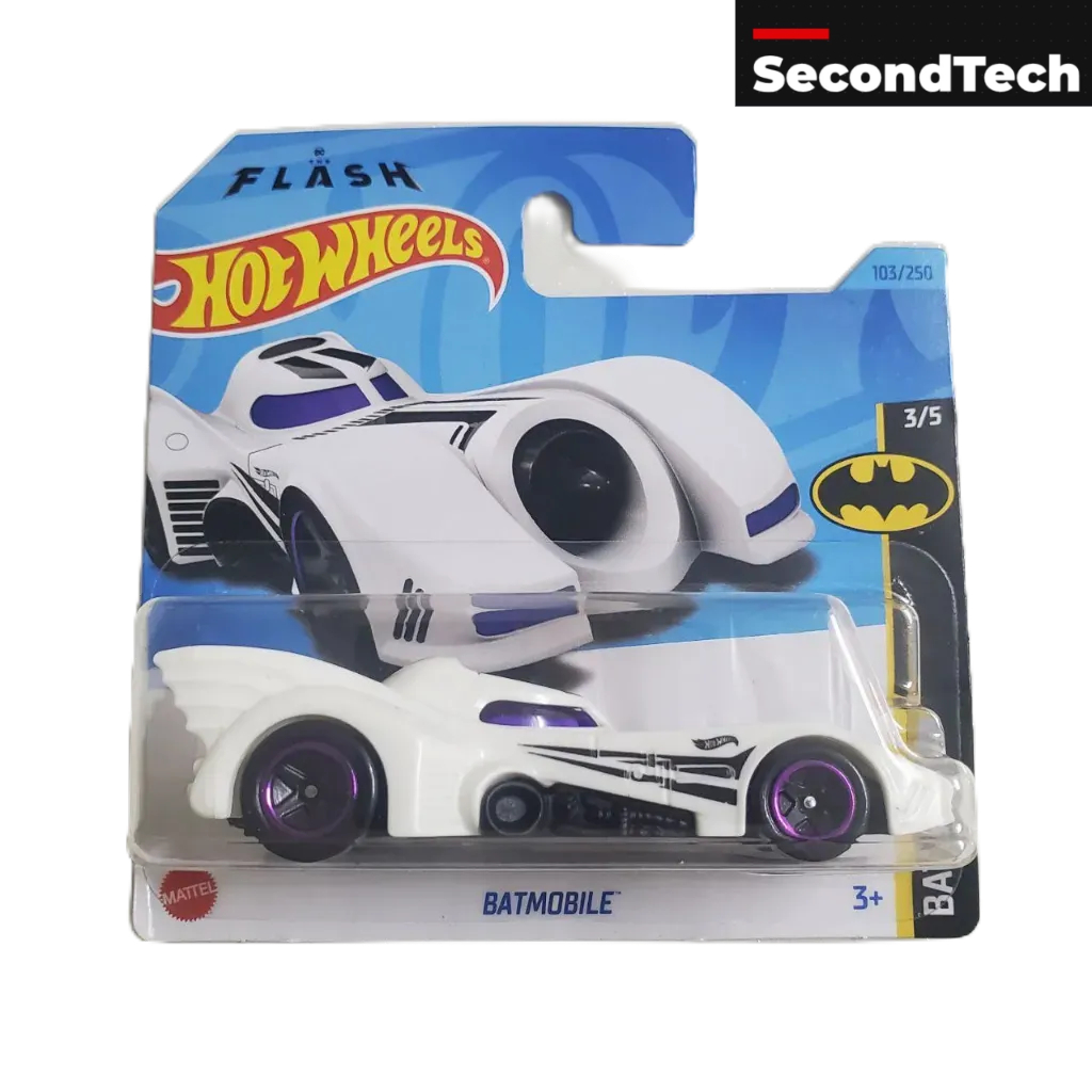 Hot Wheels Batmobile White The Flash Movie Short Card | Shopee Singapore