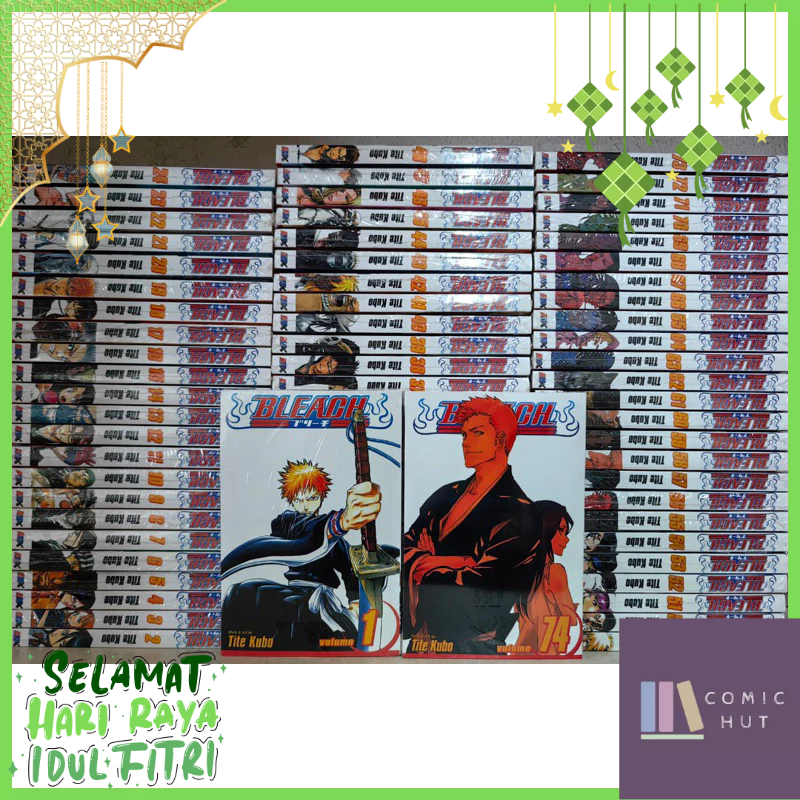 BLEACH (English Comics) vol. 1-74 END FULL SET Physical Book Manga ...