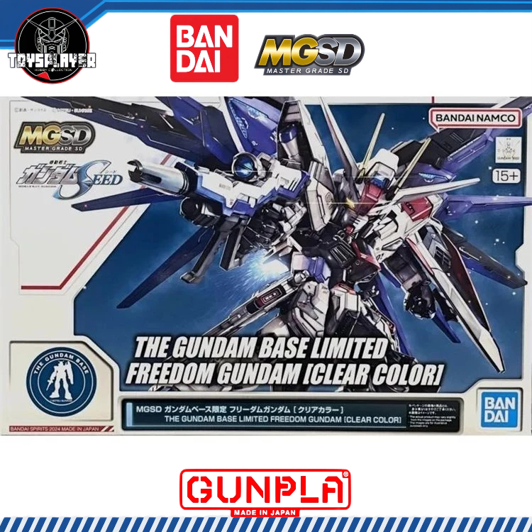 Bandai MGSD Gundam Base Limited Freedom Gundam clear color Model Kit | Shopee Singapore