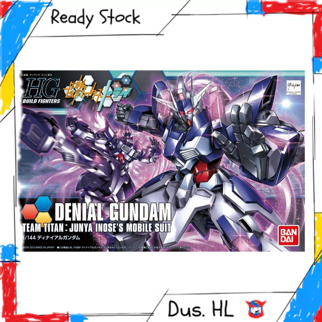 HGBF 1/144 Denial Gundam Bandai Gunpla Mode Kit Gundam Build Fighters ...