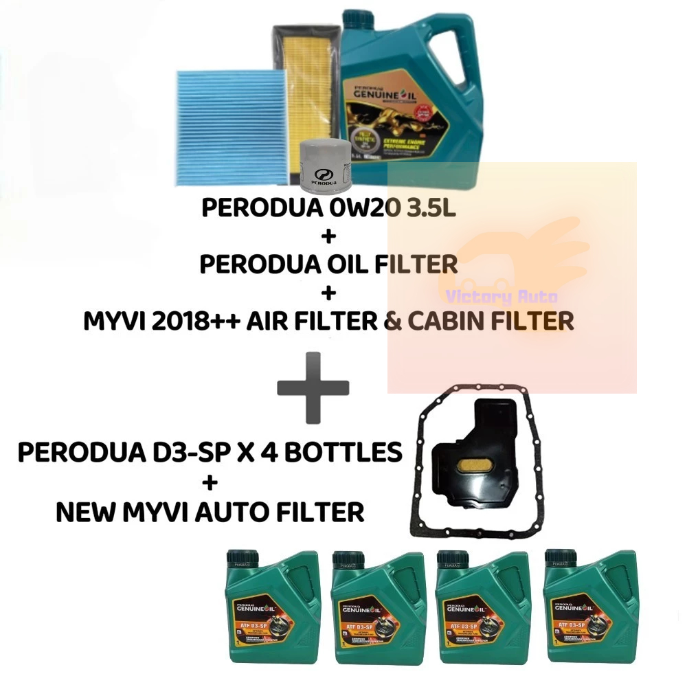 PERODUA 0W20 3.5L ENGINE OIL + OIL FILTER BEZZA 1.3 / MYVI AIR FILTER ...
