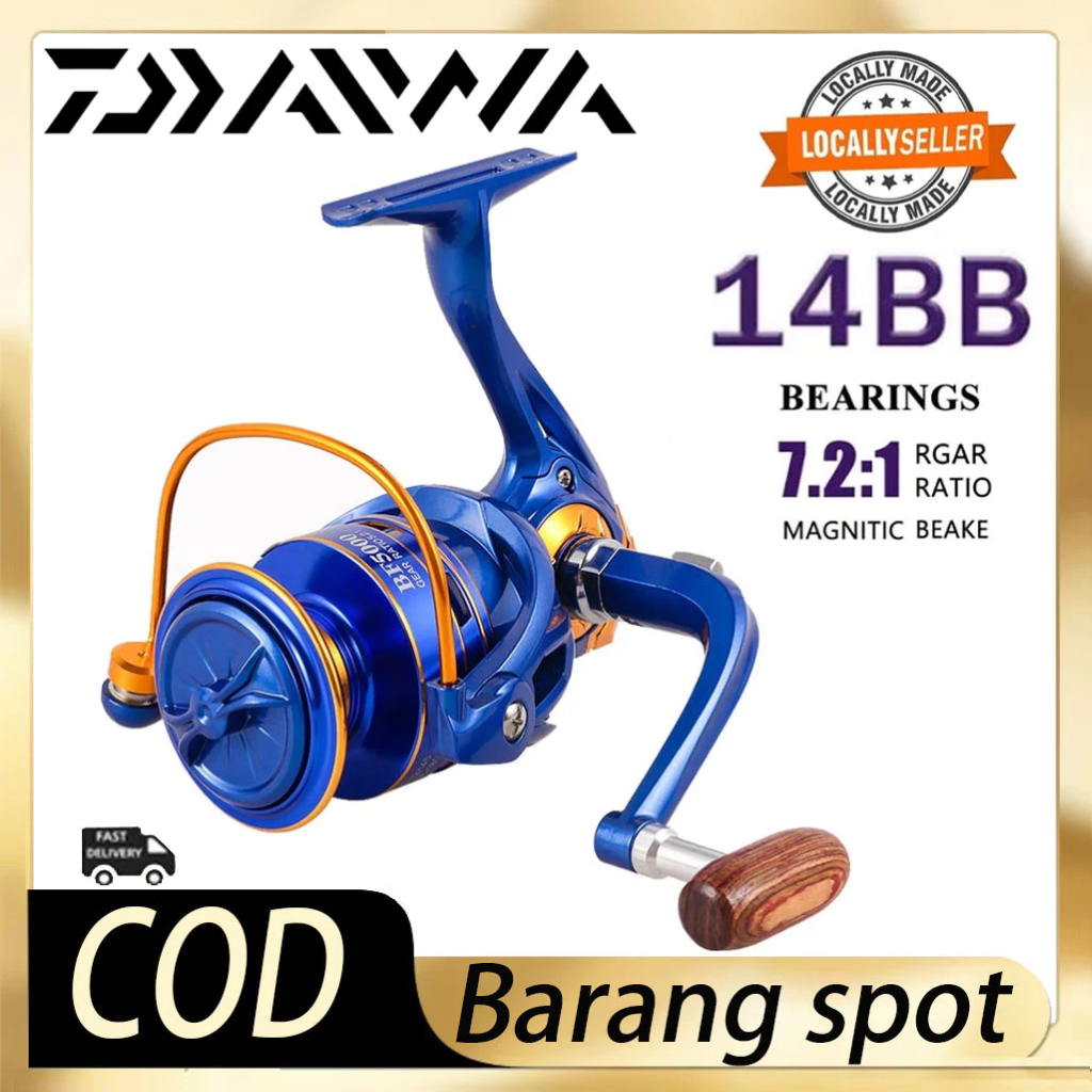 DAIWA Reel Spinning Reel Mesin Pancing Fishing Reel 30kg Max Drag Model ...