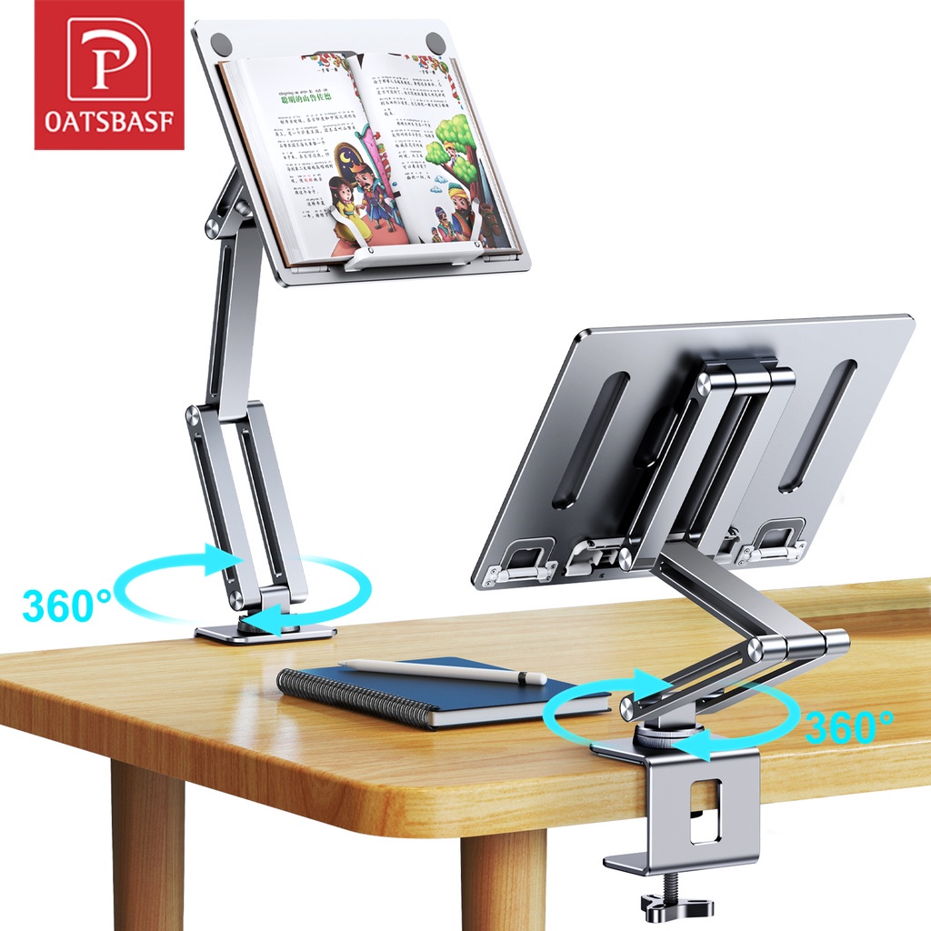 OATSBASF 360 Rotatable Laptop Stand Clamp Tablet Hightening Support ...