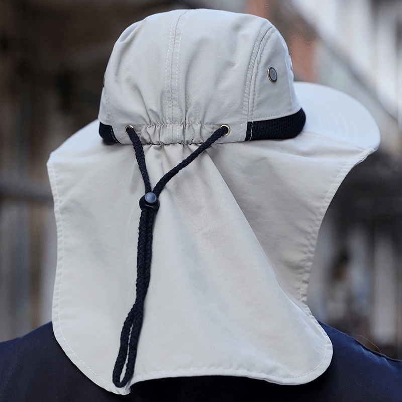Fisherman hat men and women summer outdoor sunscreen quick-drying sun ...