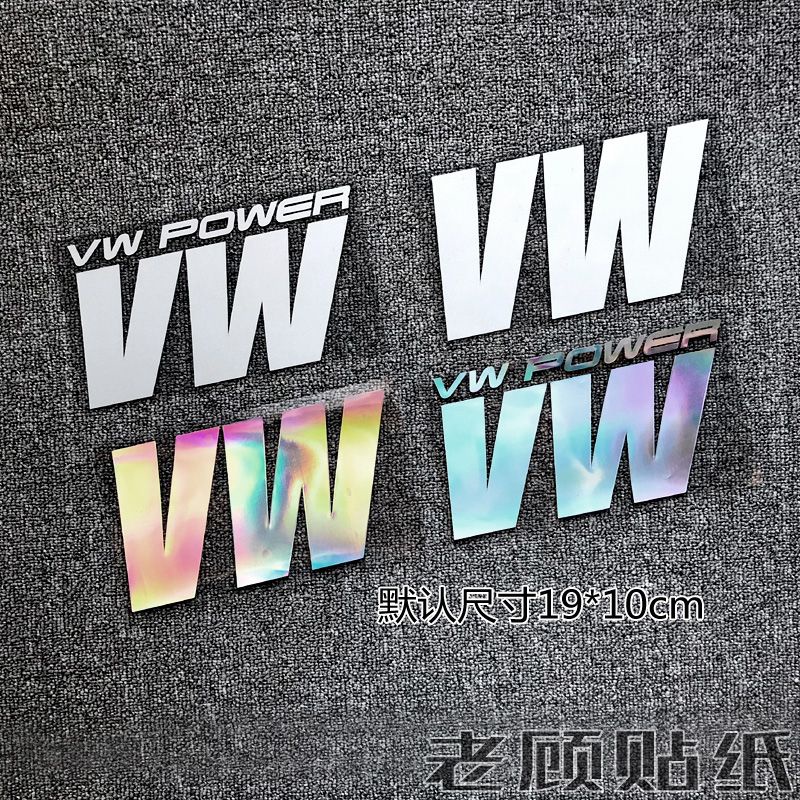 [Car Sticker] Suitable For Volkswagen Modified Car Sticker VW Front ...