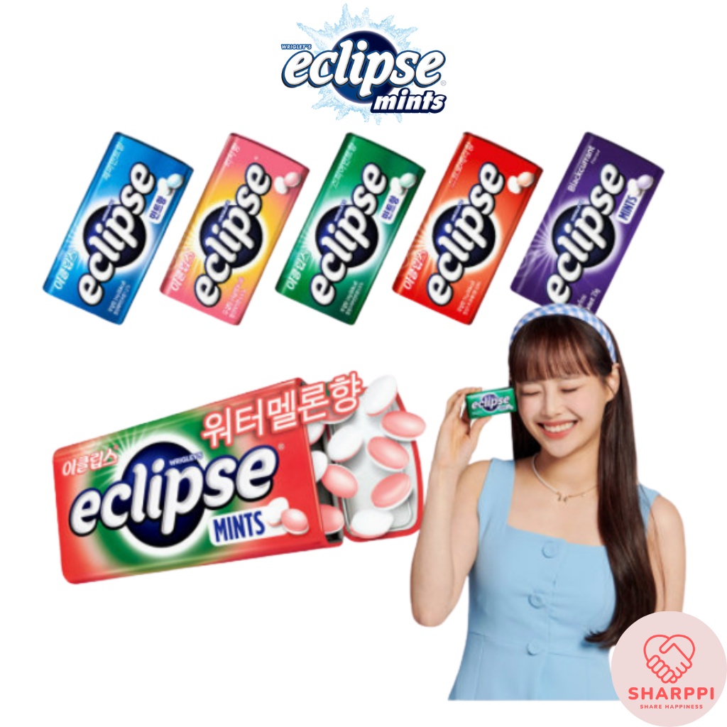 [Eclipse] Sugar Free Mints Candy 6 Types 34g /Mint Spearmint /Peach ...