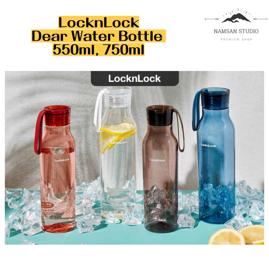 LocknLock Dear Water Bottle 550ml, 750ml: Tritan Silicone Material ...