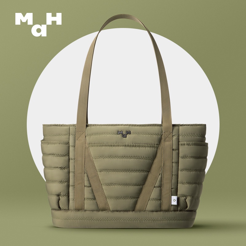 MAH Young Spun Cotton Series Large Tote Bag Korean Style Casual Women ...
