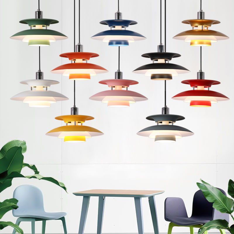 AIMI Modern Simple Macaron Pendant Light Nordic Restaurant Chandelier ...