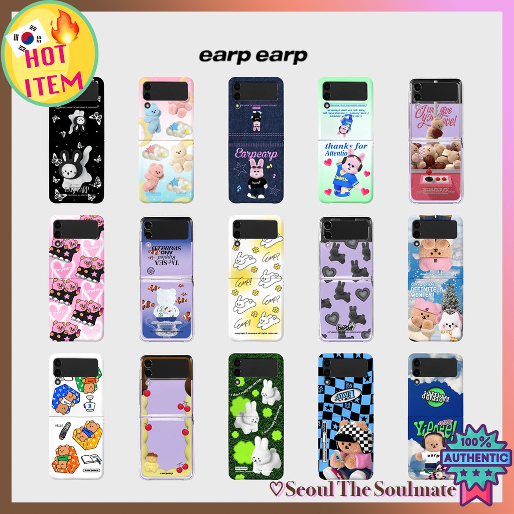 earpearp Hard CASE, Z flip 2/3/4 phone case Made in Korea Authentic Brand. | Shopee Singapore