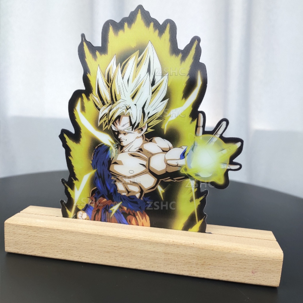 Dragon Ball Z Goku Supersaiyan Motion Sticker Anime Sticker Waterproof ...