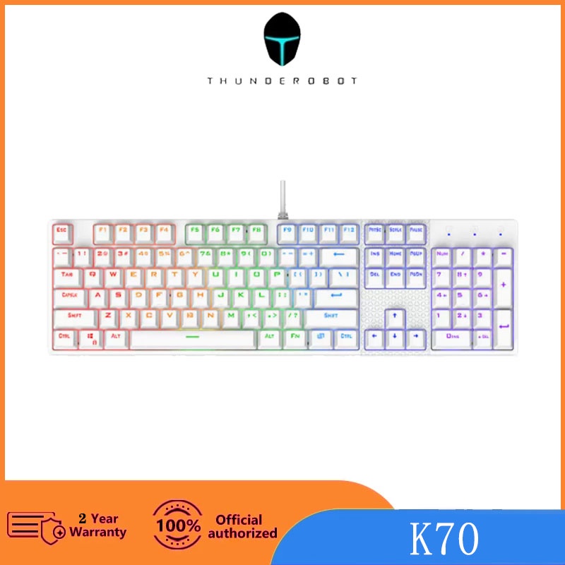 Thunderobot K70 Mechanical Keyboard Gaming Gaming 104-Key Full-Key No ...