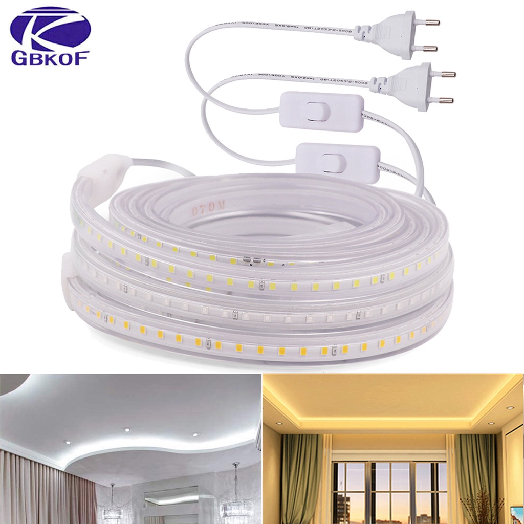 SMD 5050 AC 220V High Voltage LED Strip Outdoor Waterproof Flexible Led ...