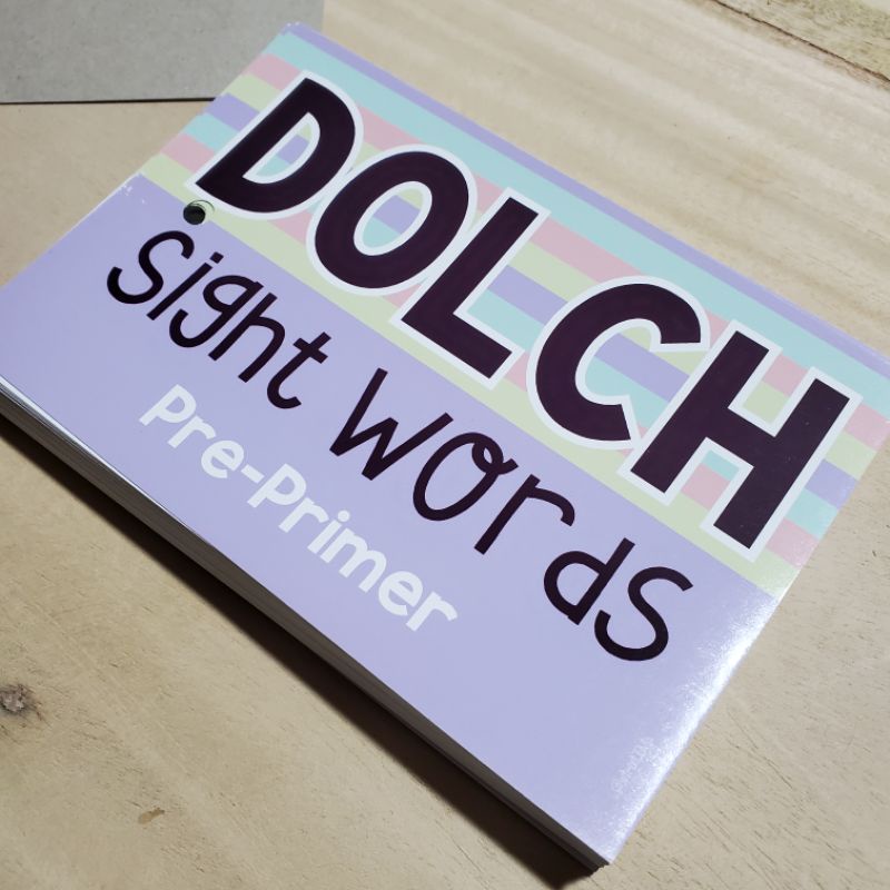 DOLCH sight words Flashcards (Pre-Primer) | Shopee Singapore