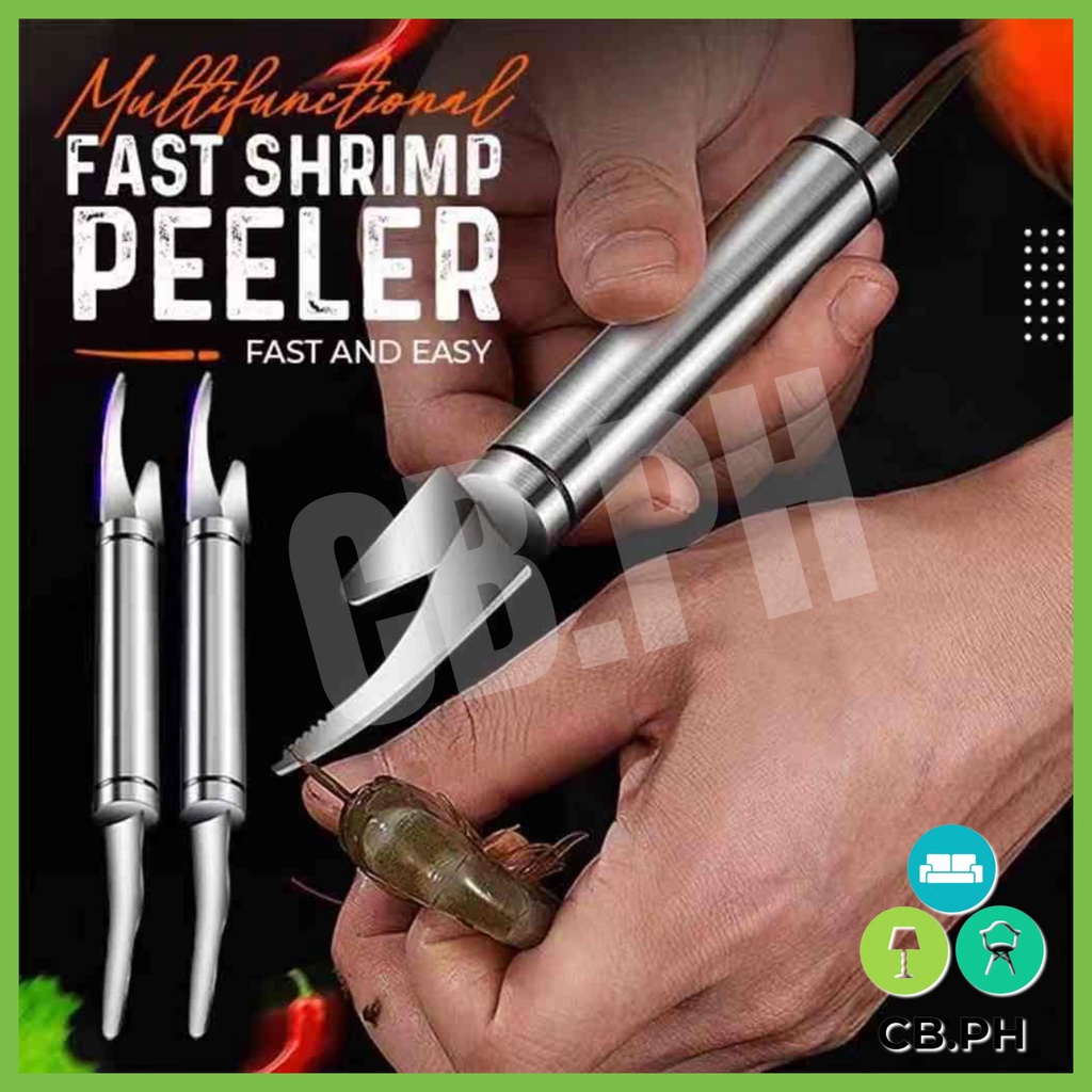 CB.PH Shrimp Slicer Stainless Steel Kitchen Seafood Peeler Prawn Line ...