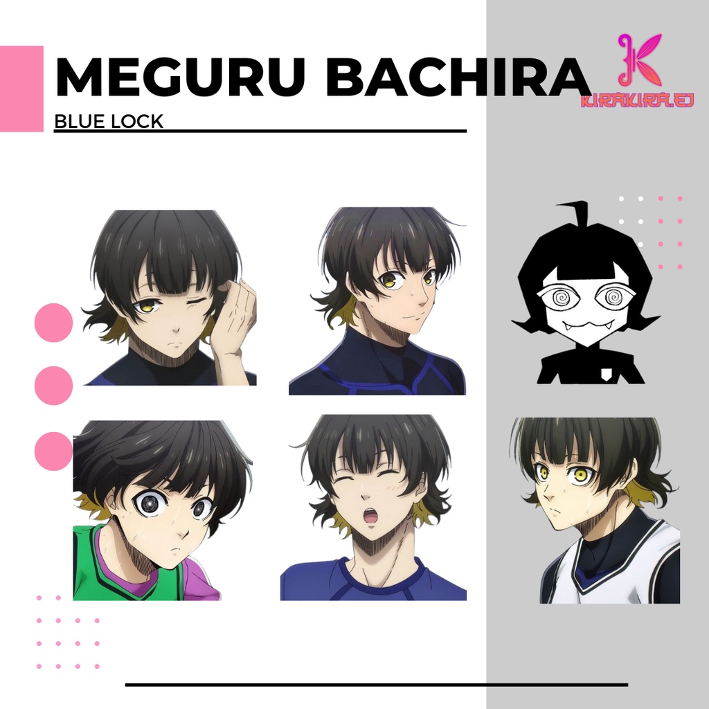 STICKER Meguru Bachira Blue Lock Water Proof Viny Anime Sticker ...