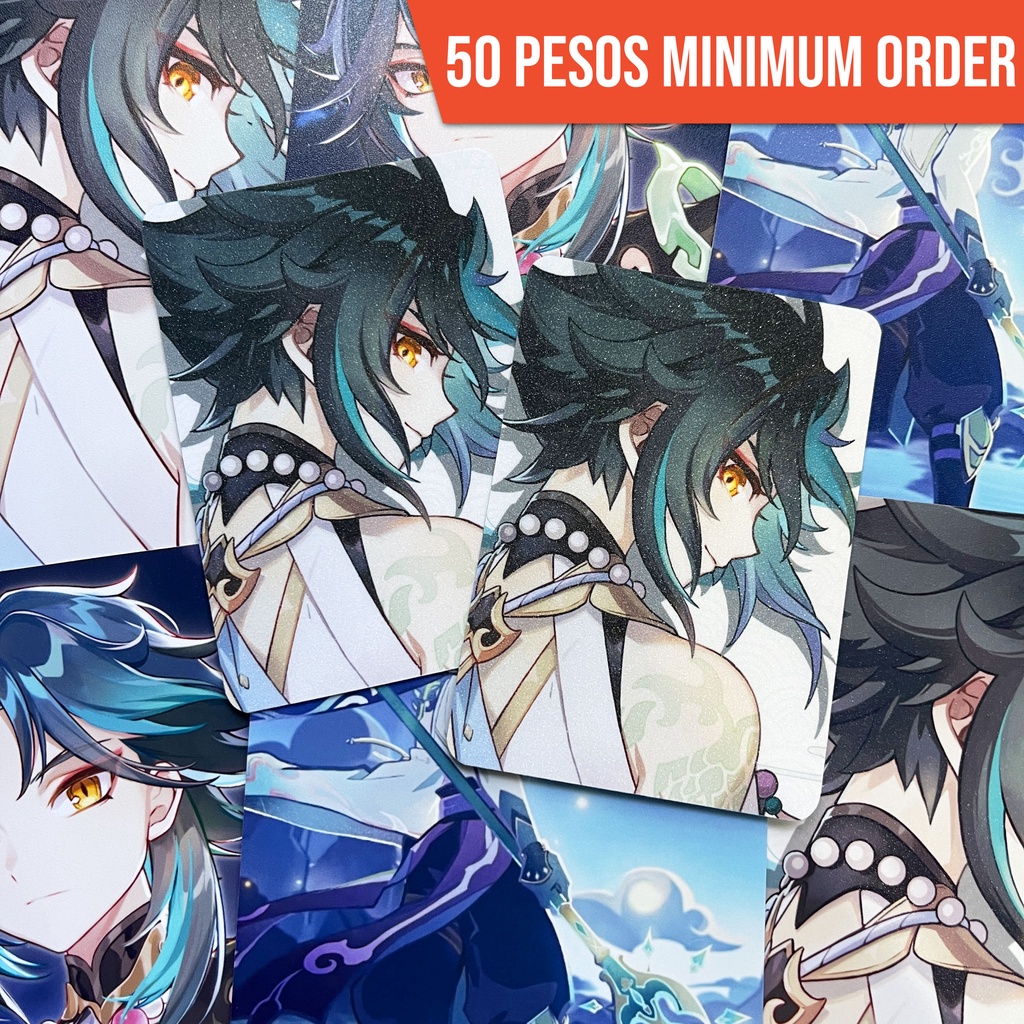 Genshin Impact Xiao Themed Merch (Photocards, Art Prints, Bookmarks ...