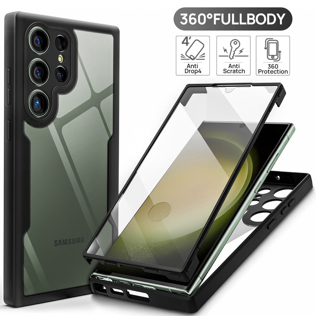 For Galaxy S24FE S23 S22 S21 Plus Ultra S21FE Shockproof Rugged 360 ...